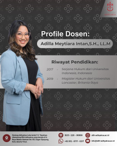 Profile Dosen: Adilla Meytiara Intan,S.H., LL.M - STIH Adhyaksa